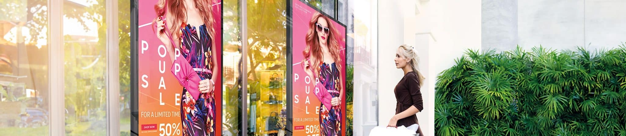 Pantallas para escaparates: ventajas para tu negocio